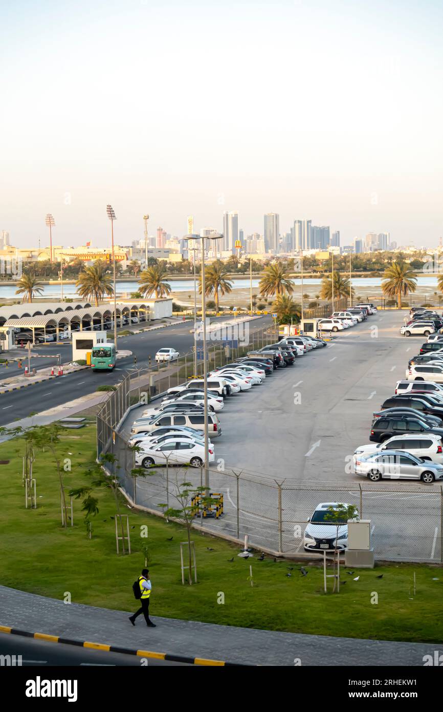 Bahrain airport parking lot Stock Photo - Alamy