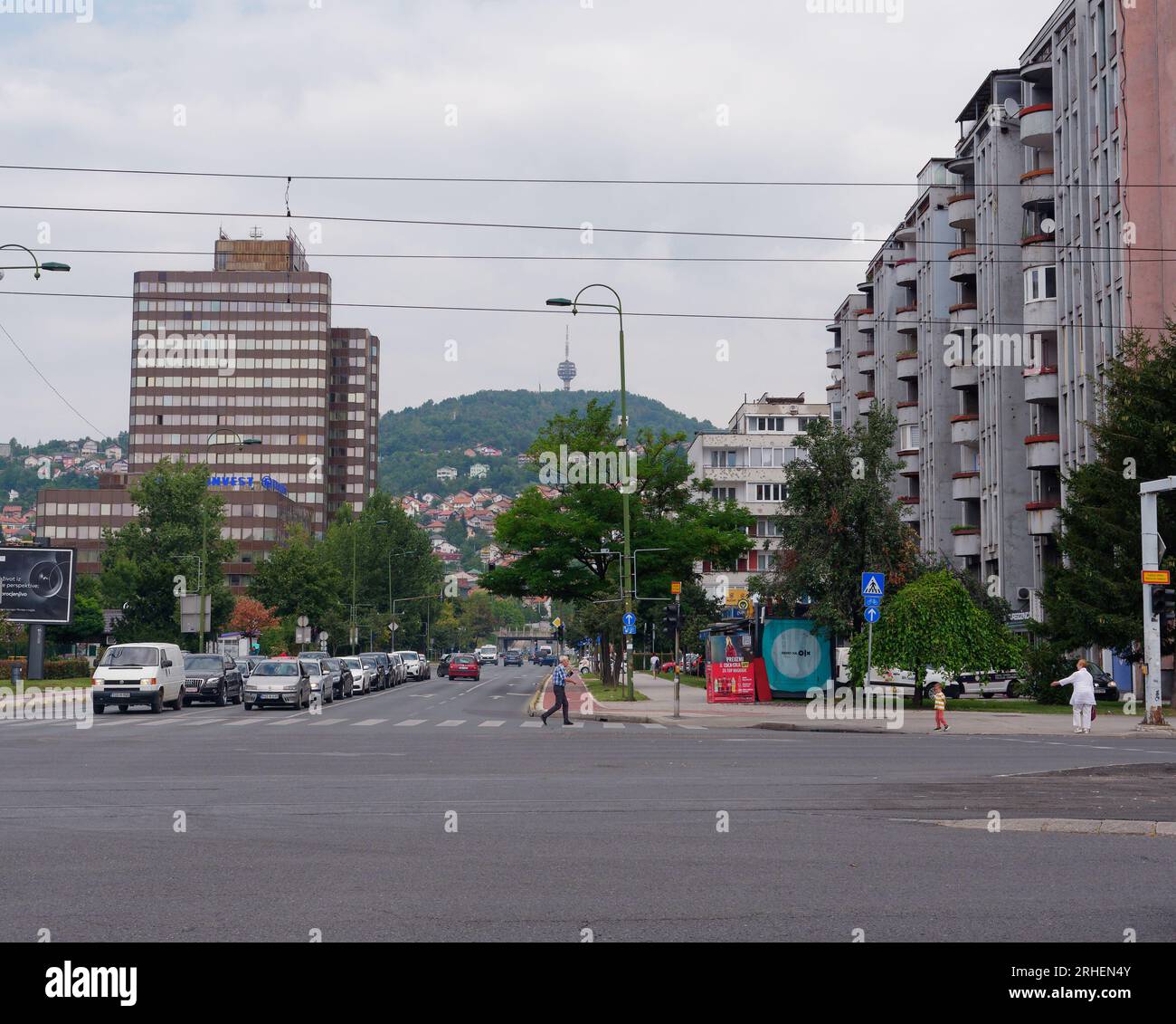 Street known as Sniper Alley during Bosnian War with TV aka ...