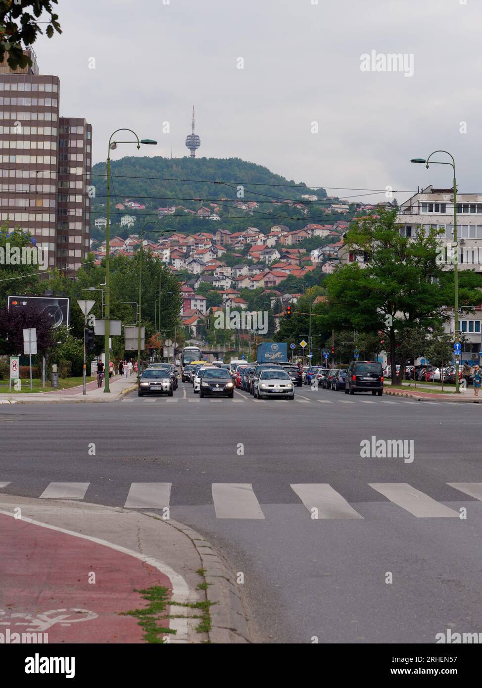 Street known as Sniper Alley during Bosnian War with TV aka ...