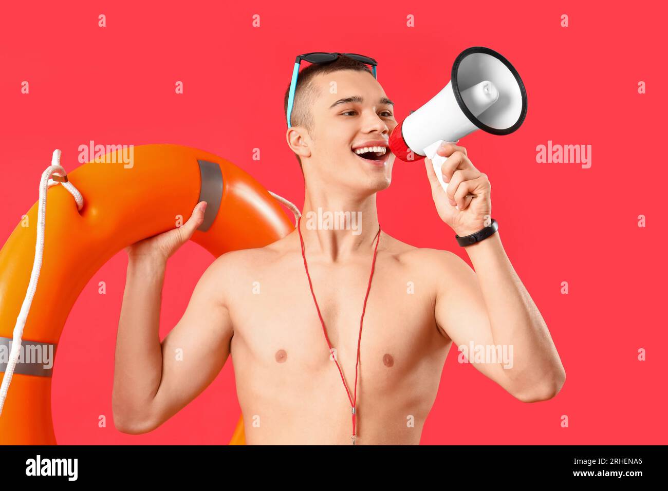 Man shouting on beach hi-res stock photography and images - Alamy