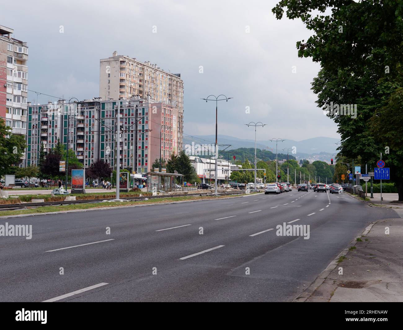 Street known as Sniper Alley during the Bosnian War in the city of ...