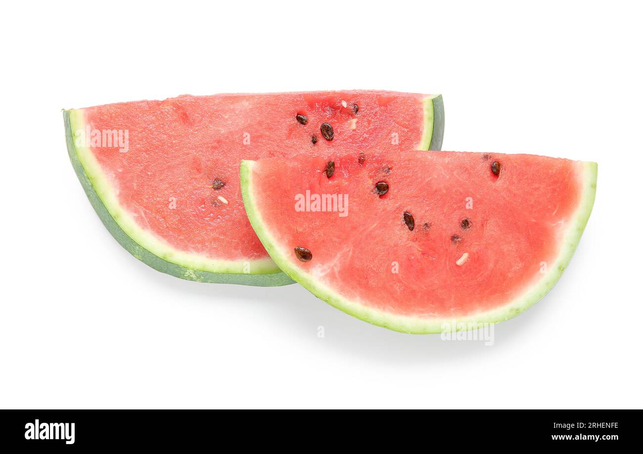 Halves of watermelon Cut Out Stock Images & Pictures - Alamy