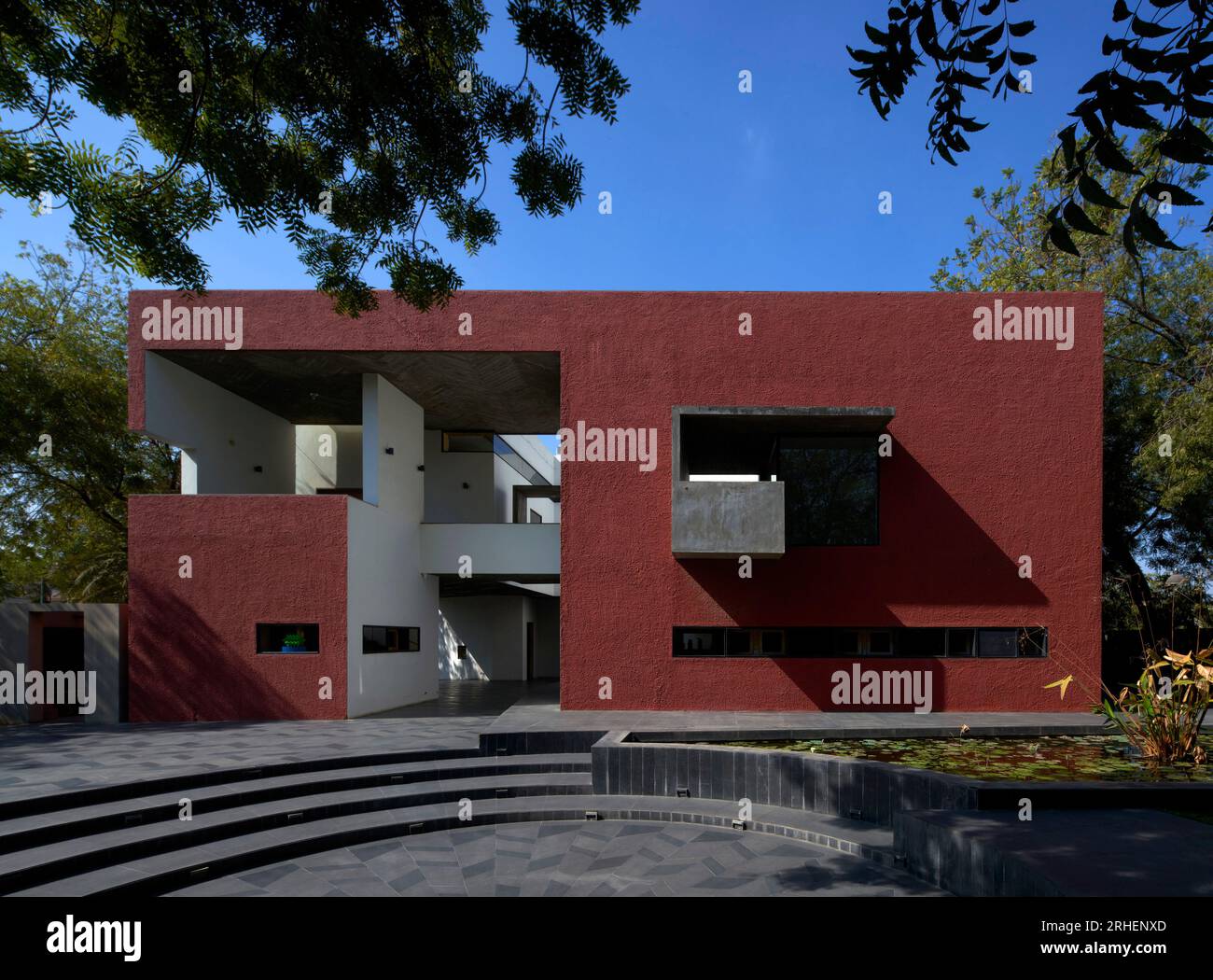 Early morning from garden. 079 Stories Centre for Arts, Ahmedabad ...