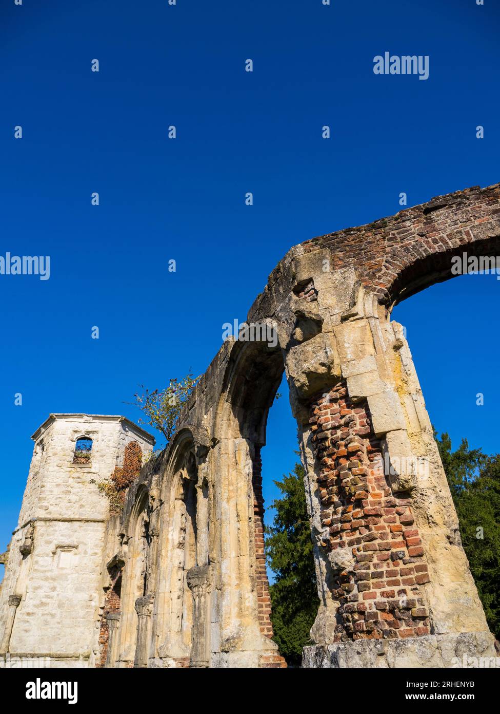 Ruined Chapel, at the Holy Ghost Cemetery, Basingstoke, Hampshire ...