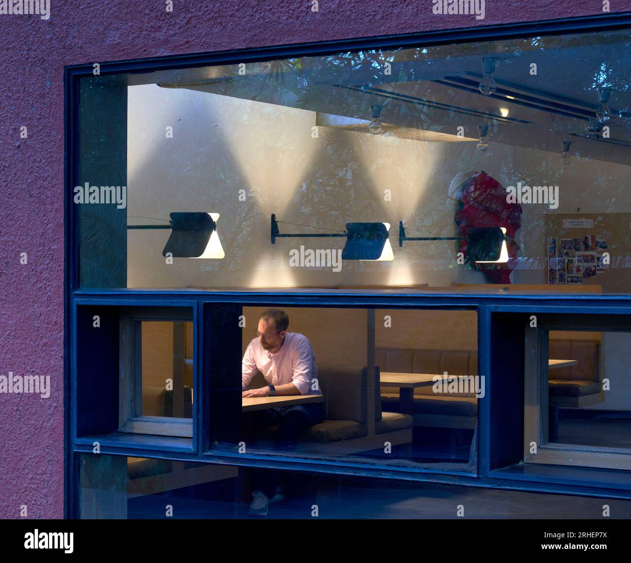 Cafe area ground floor. 079 Stories Centre for Arts, Ahmedabad, India ...