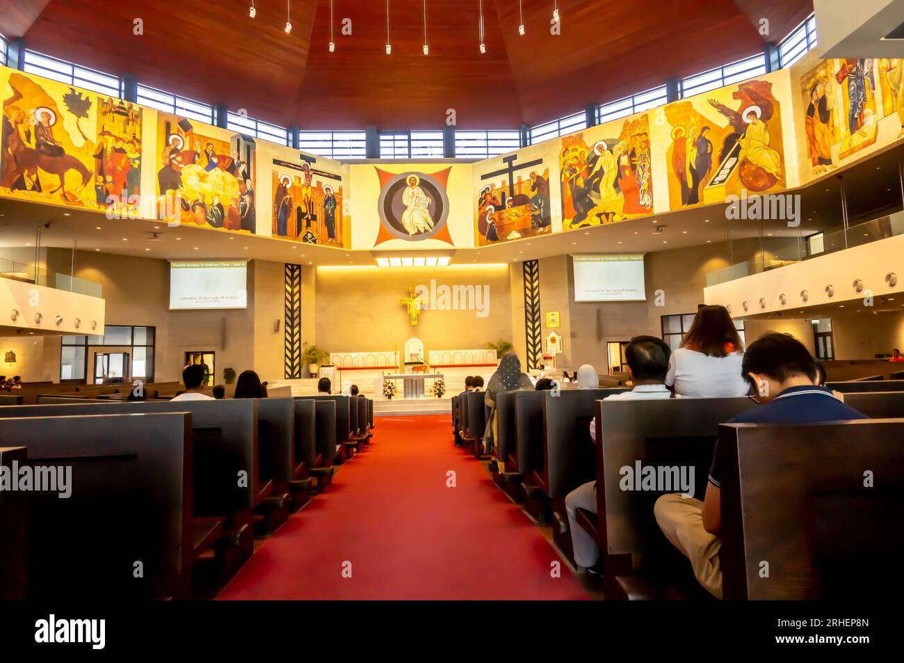 The Cathedral of Our Lady of Arabia. Catholic cathedral in the Awali ...
