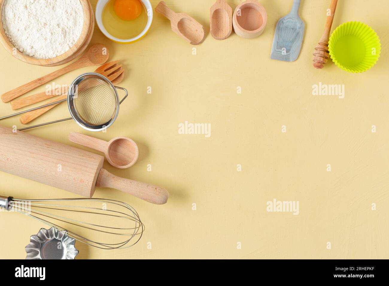 Kitchen cooking supplies making frame hi-res stock photography and ...