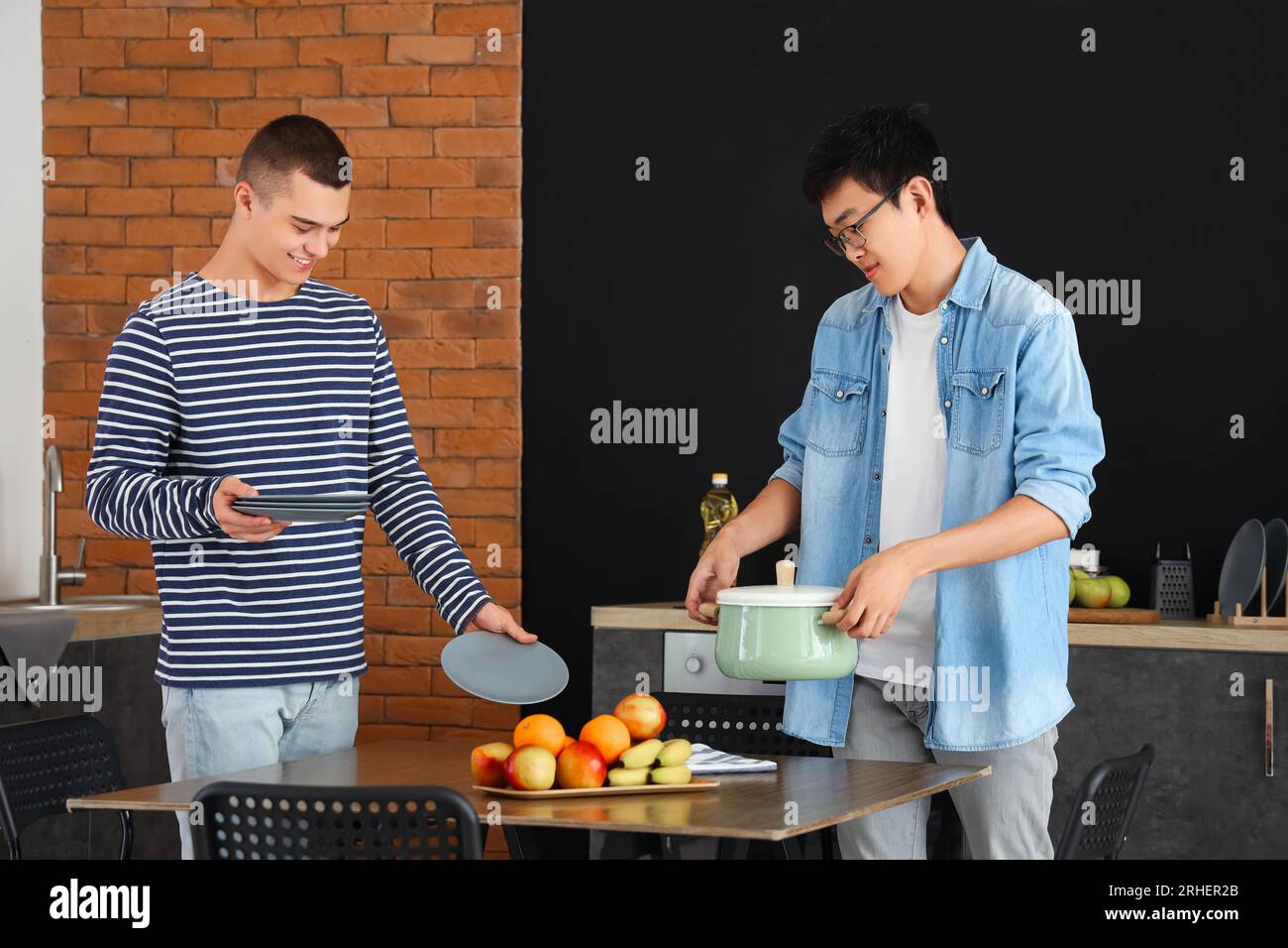College students dorm room male hi-res stock photography and images - Alamy