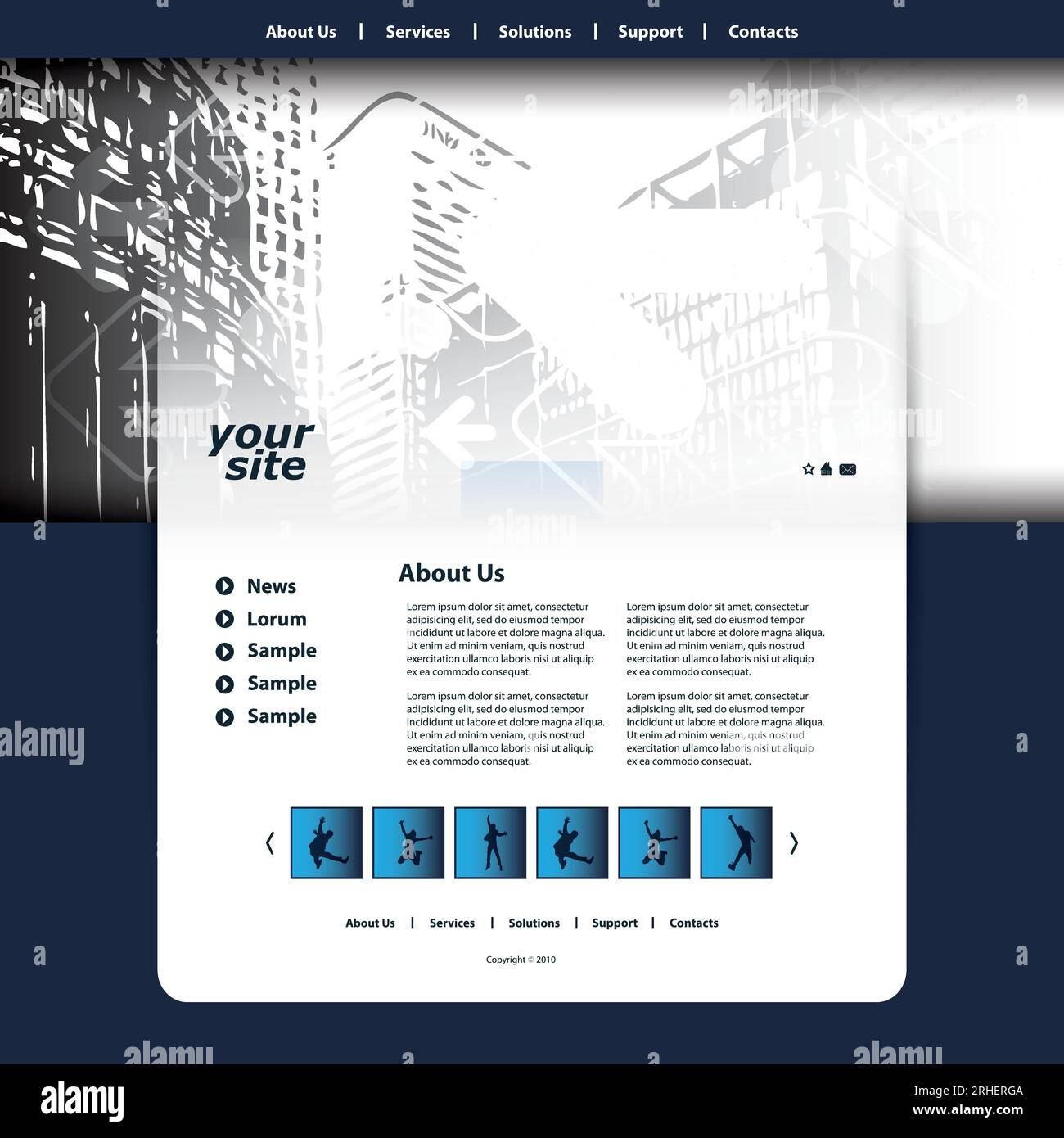 Modern Colorful Abstract Flat Style Web Site Creative Design Concept, App User Interface Layout ...