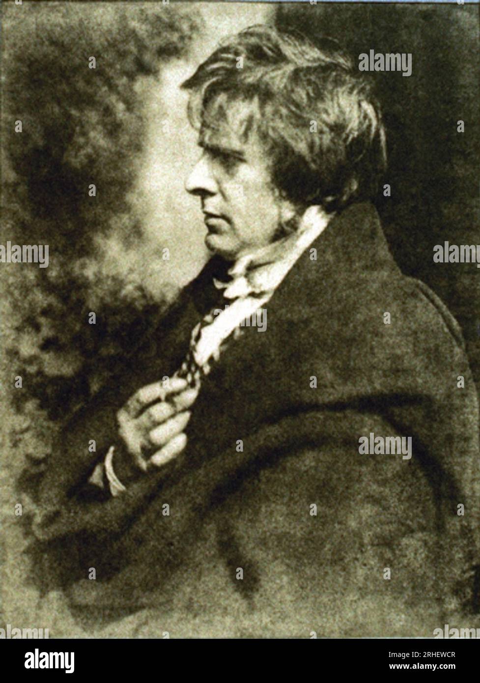 Salted paper print of David Octavius Hill Stock Photo - Alamy