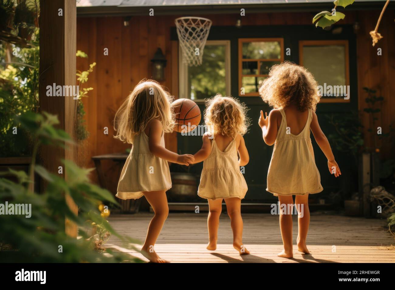 Basketball hoop home kids hi-res stock photography and images - Alamy