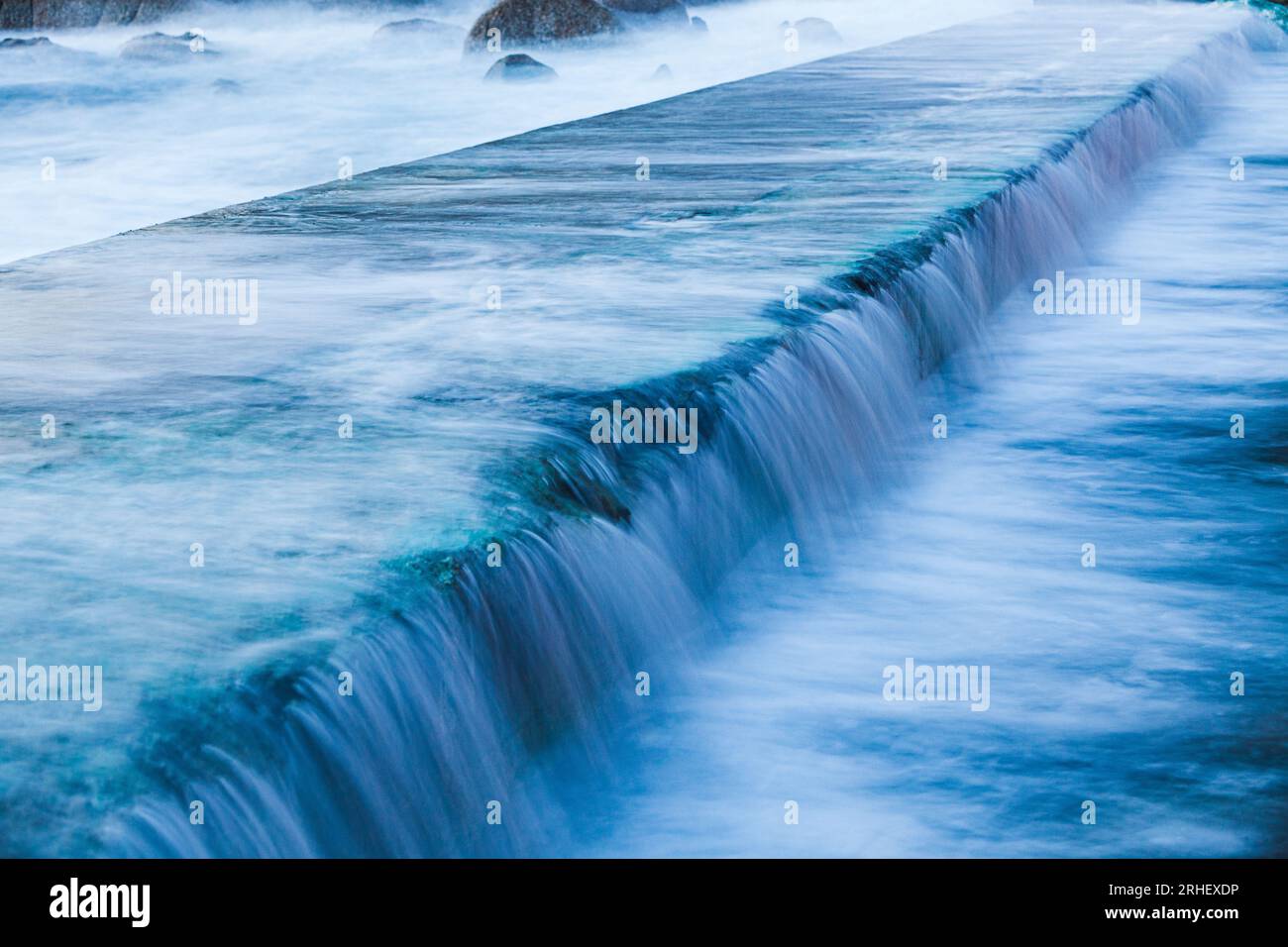 Seascape abstract emotive photograph of the Atlantic ocean waves ...