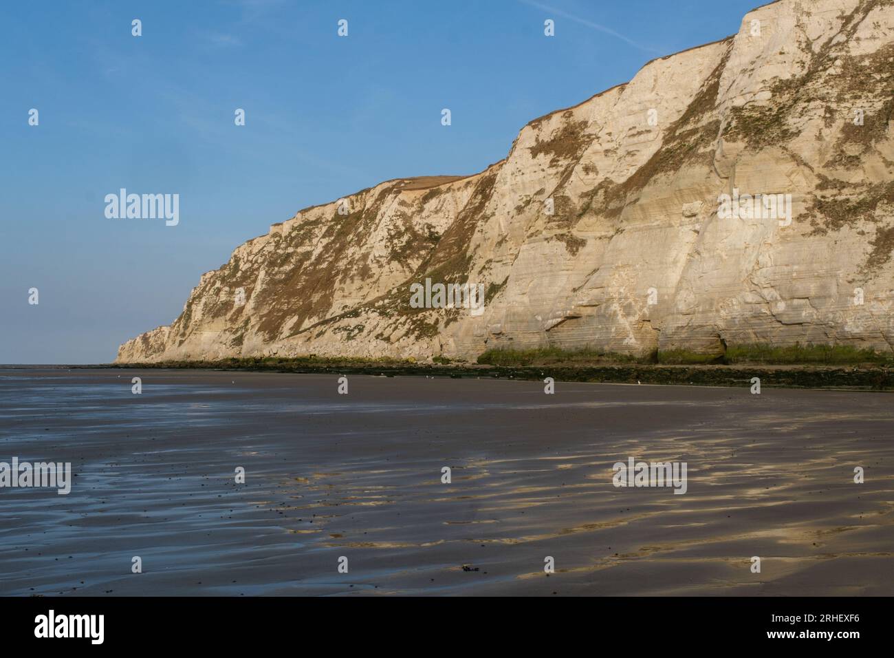 Cap Blanc Nez cliff near Escalles and Calais, Pas-de-Calais, France ...