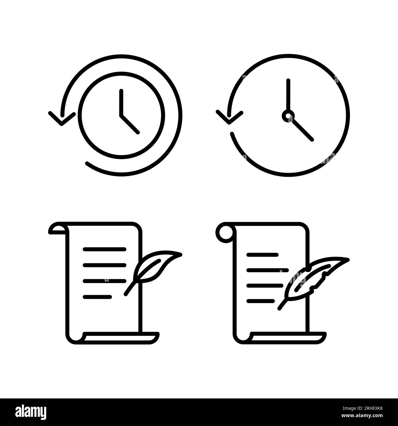 History icon vector. redo history icon Stock Vector Image & Art - Alamy