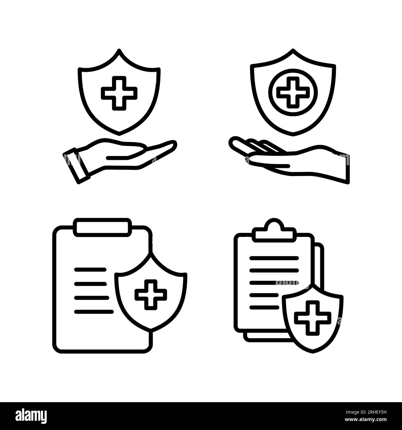 Health insurance icon vector. medical insurance icon Stock Vector Image ...