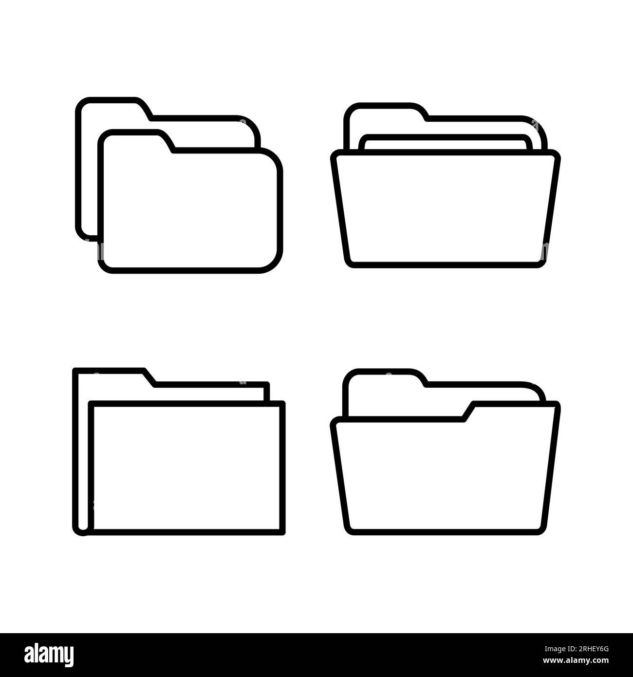 Folder icon vector. document folder icon Stock Vector Image & Art - Alamy