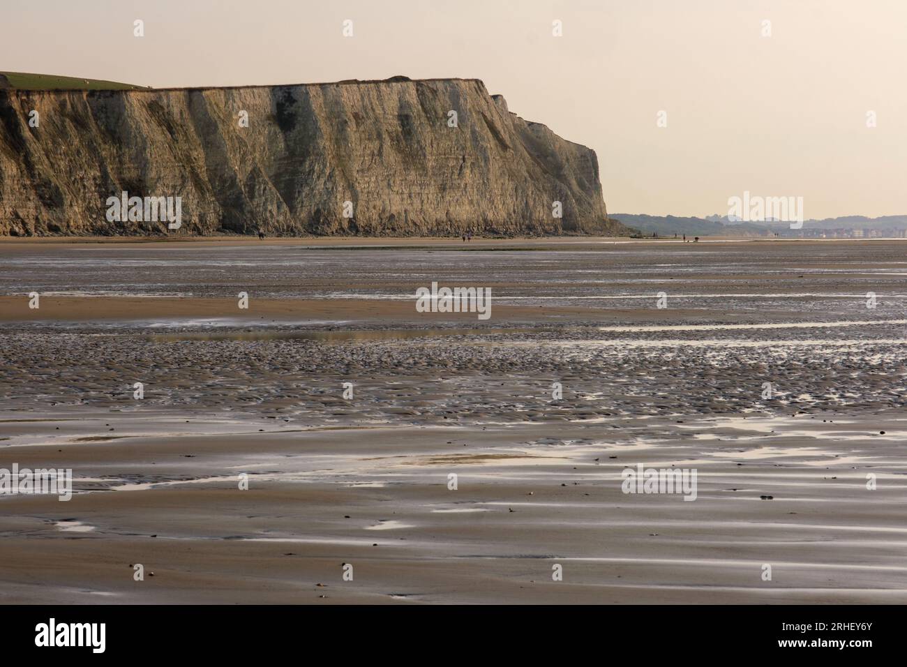 Cap Blanc Nez cliff near Escalles and Calais, Pas-de-Calais, France ...