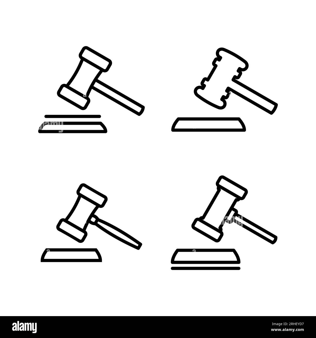 Gavel icon vector. judge gavel icon. auction hammer Stock Vector Image ...