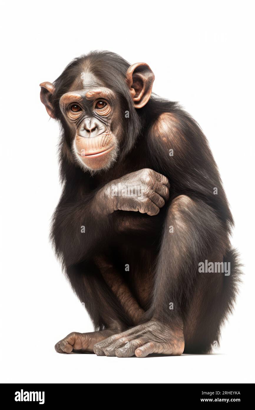 Pan troglodytes troglodytes Cut Out Stock Images & Pictures - Alamy