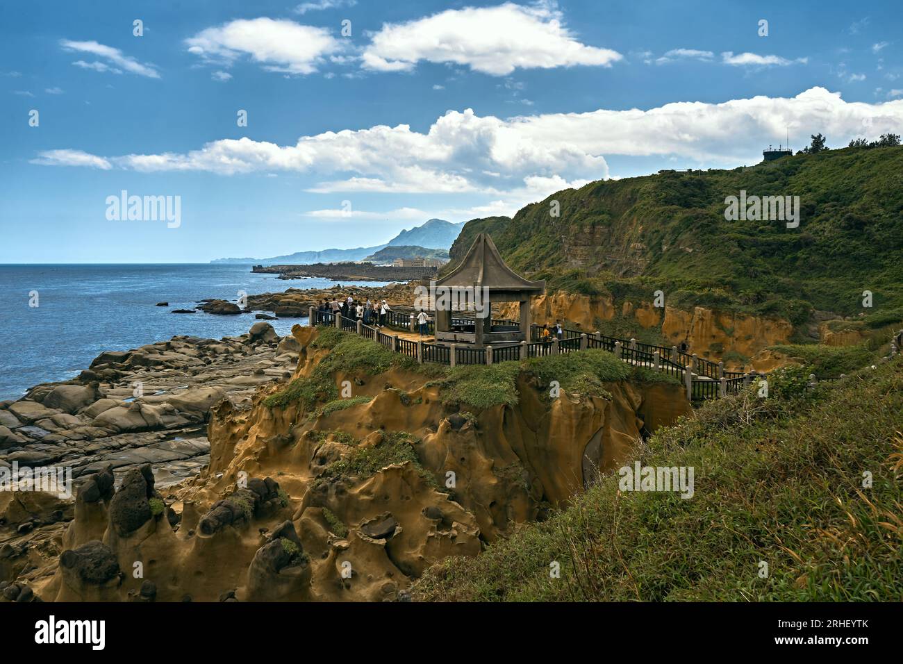 Heping Island Park, a park with forming rocks with special shapes from ...