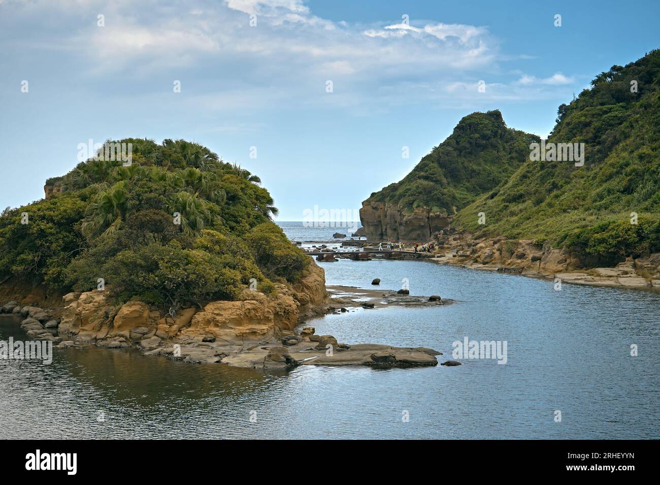 Heping Island Park, a park with forming rocks with special shapes from ...