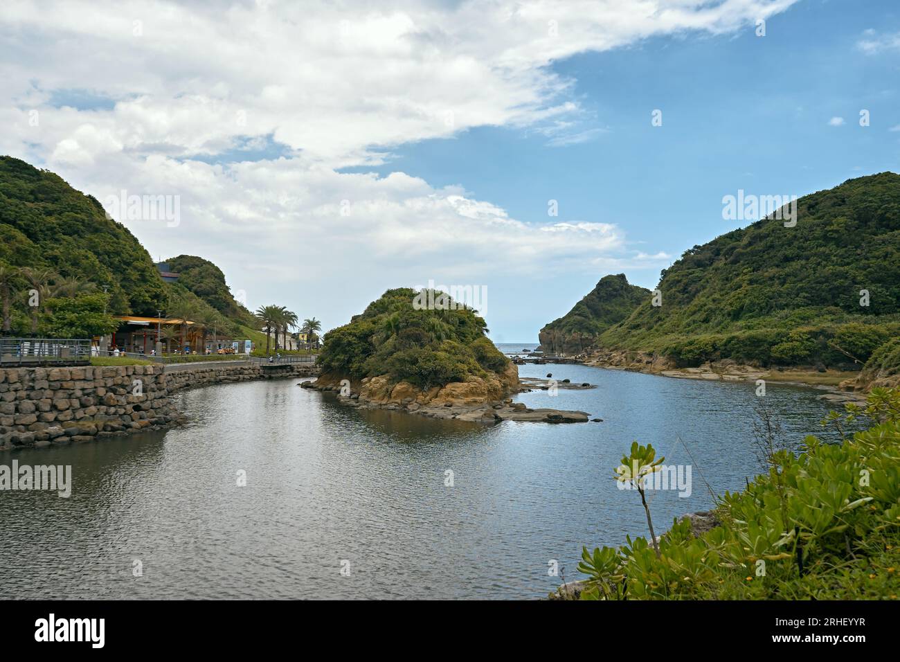 Heping Island Park, a park with forming rocks with special shapes from ...