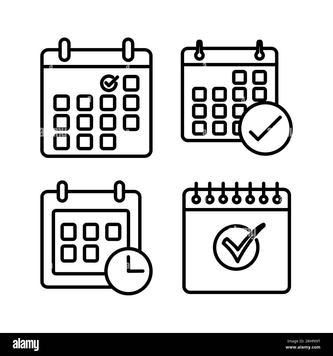 calendar icon vector. Calender symbol Stock Vector Image & Art - Alamy