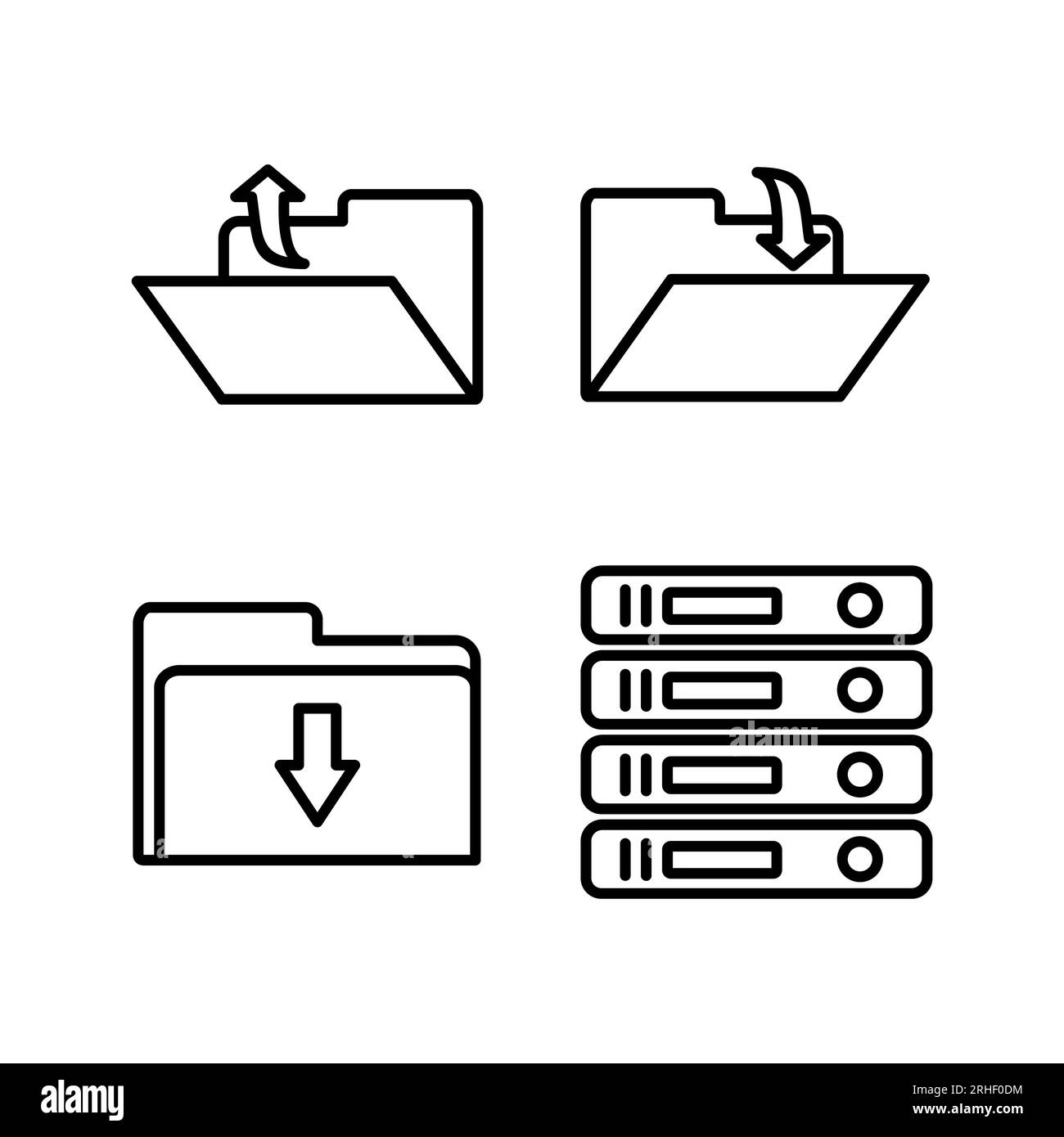 Archive icon vector. archive storage icon vector. folders icon Stock Vector Image & Art - Alamy