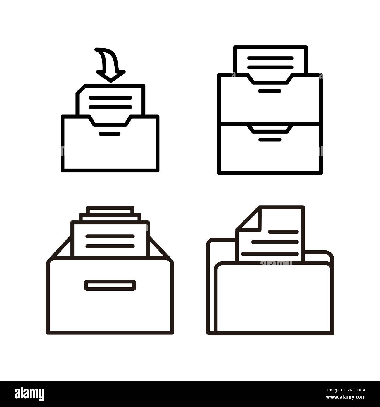 Archive icon vector. archive storage icon vector. folders icon Stock ...