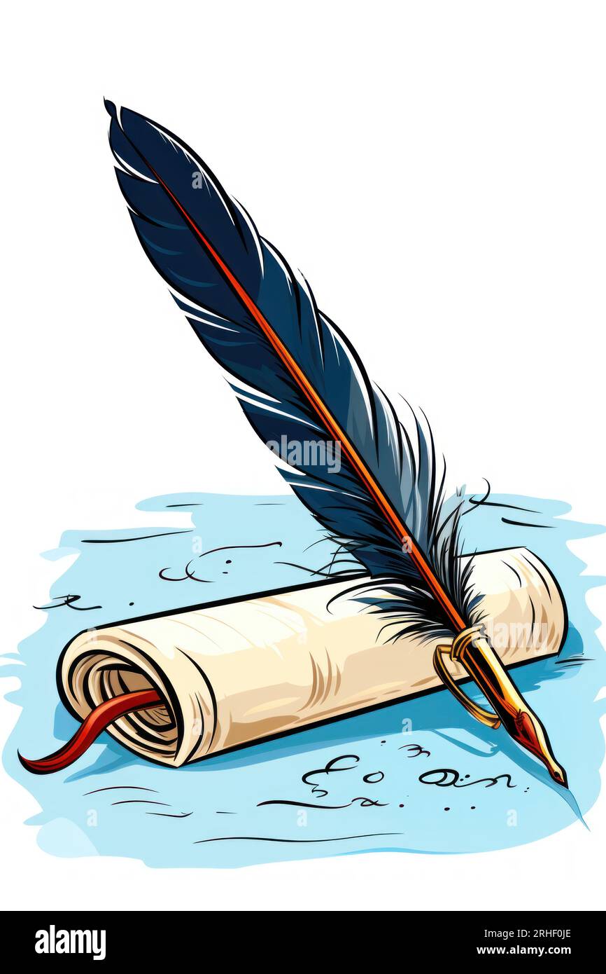 Quill And Parchment Clipart
