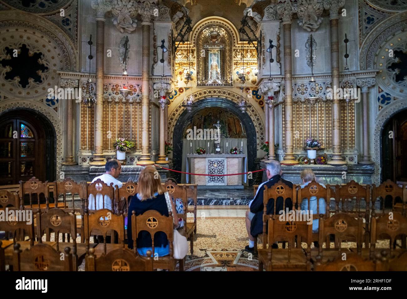 Small chapel of the benedictine abbey of Santa Maria de Montserrat ...