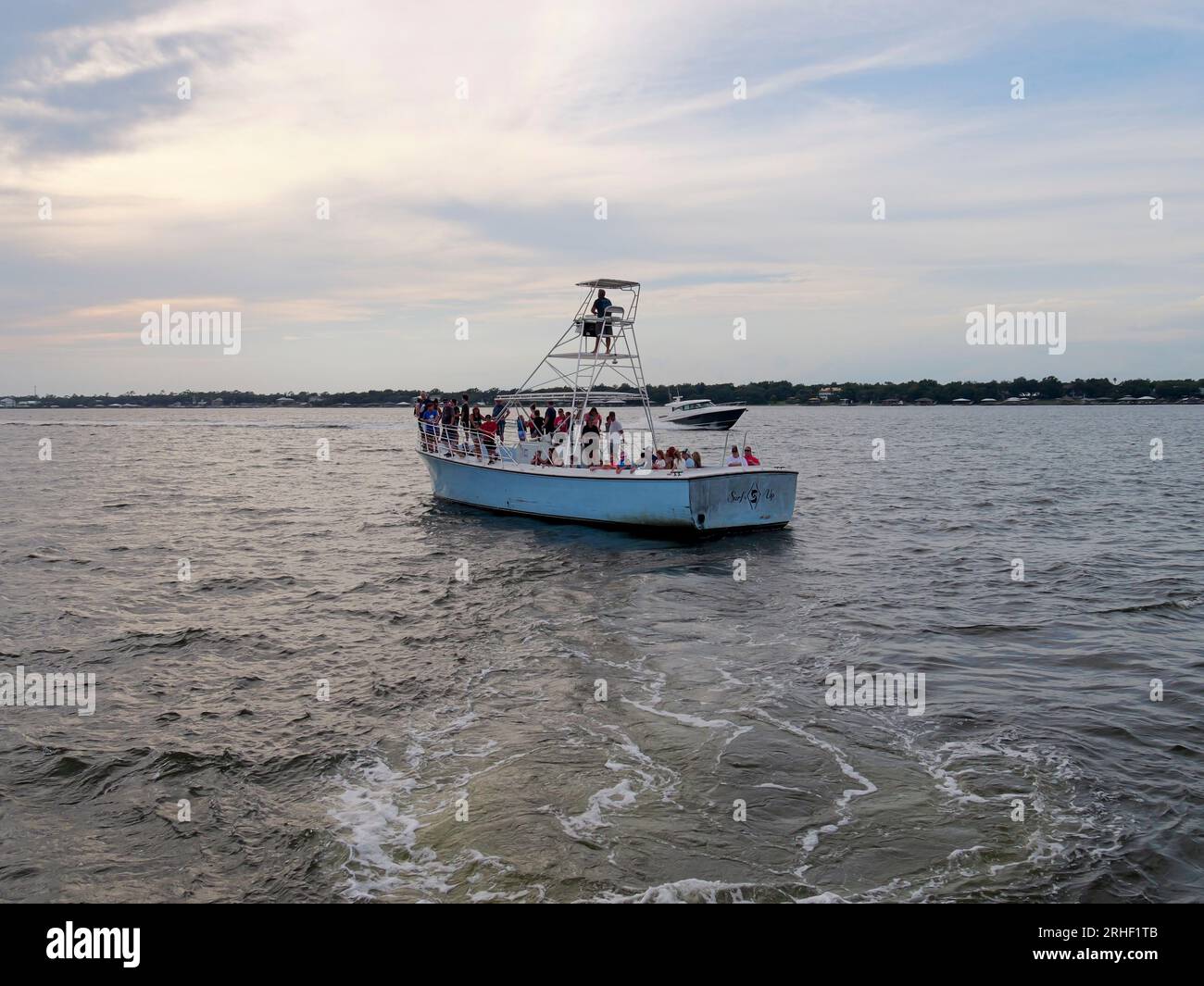 Orange Beach, Alabama - August 8, 2023: Evening Sunset Dolphin Cruise ...