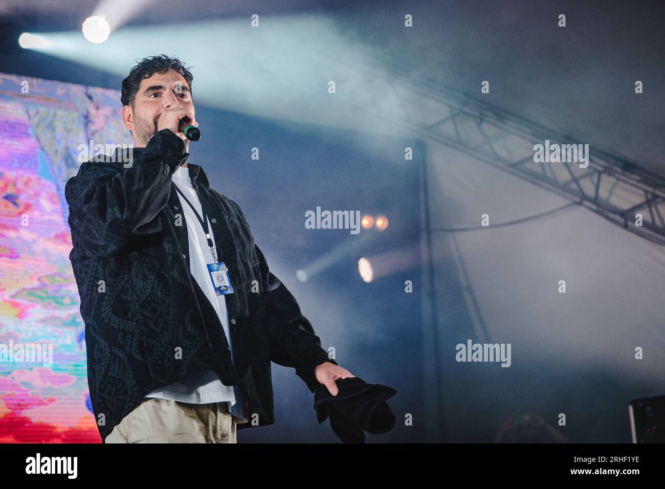 Gothenburg, Sweden. 11th, August 2023. The Swedish rapper Stor performs ...