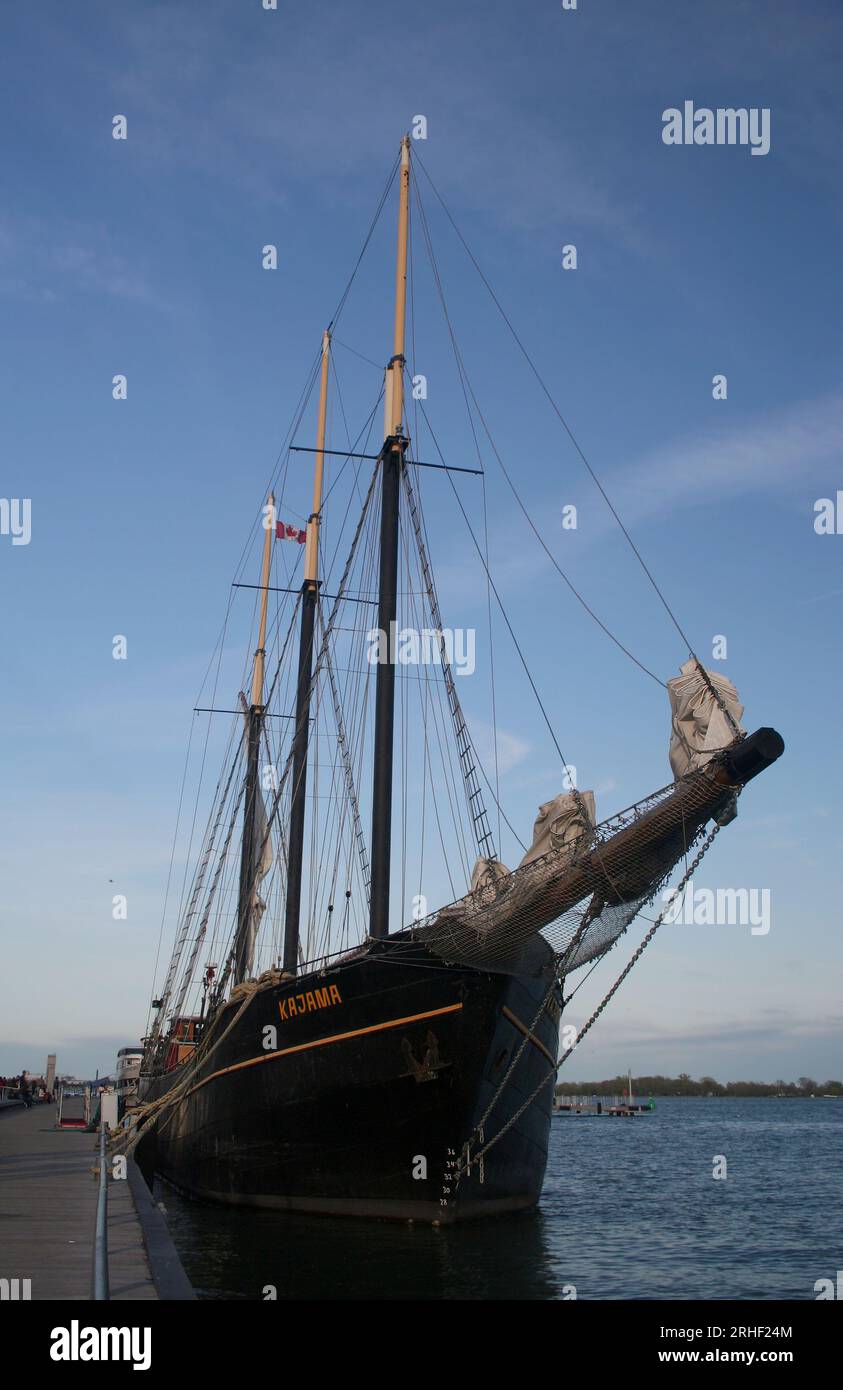 TORONTO,CANADA-MAY 20:The Tall Ship Kajama, a traditional 165 foot ...