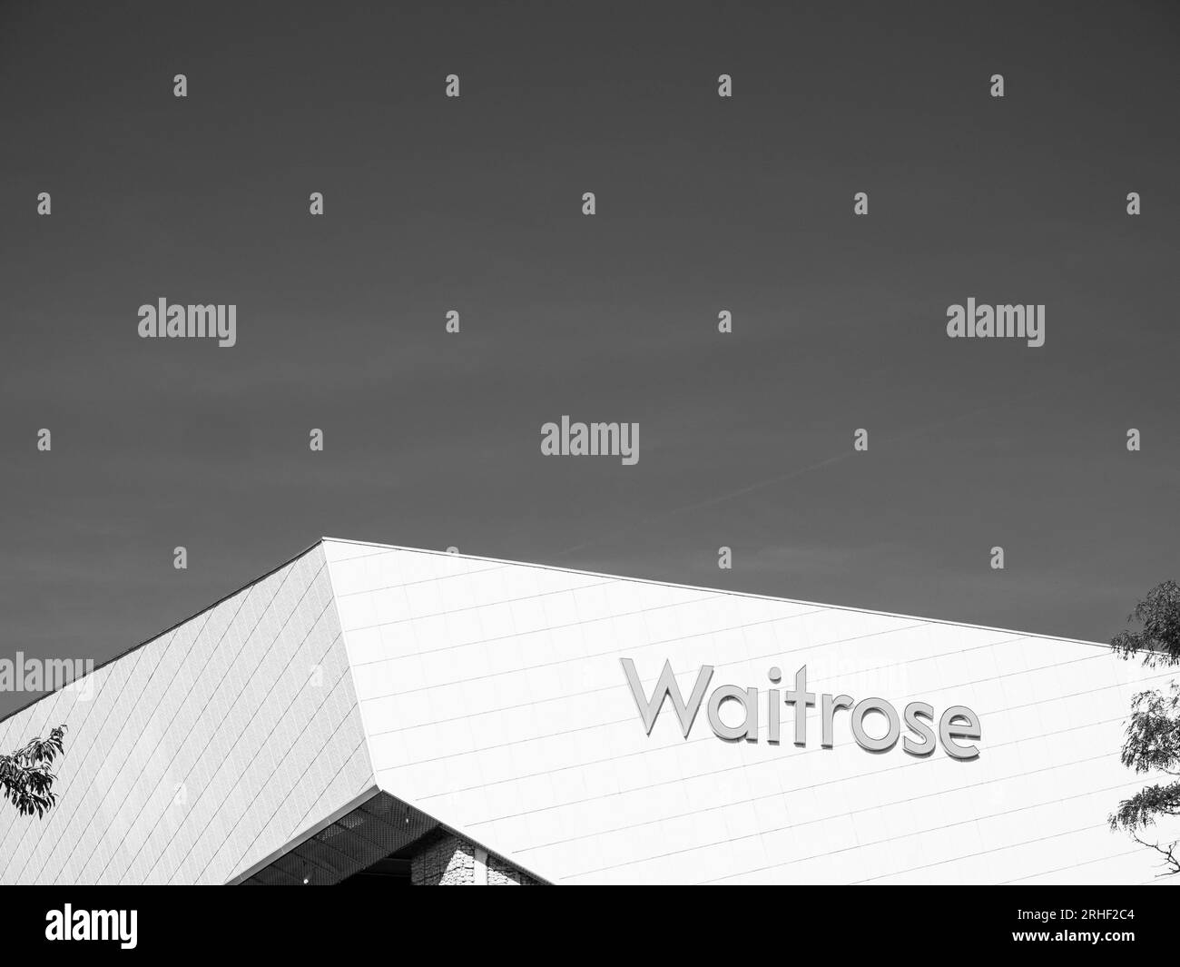 Supermarket waitrose logo Black and White Stock Photos & Images - Alamy