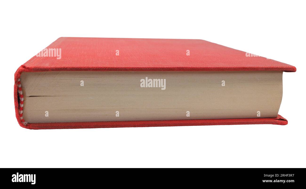 red book isolated over a white background Stock Photo - Alamy