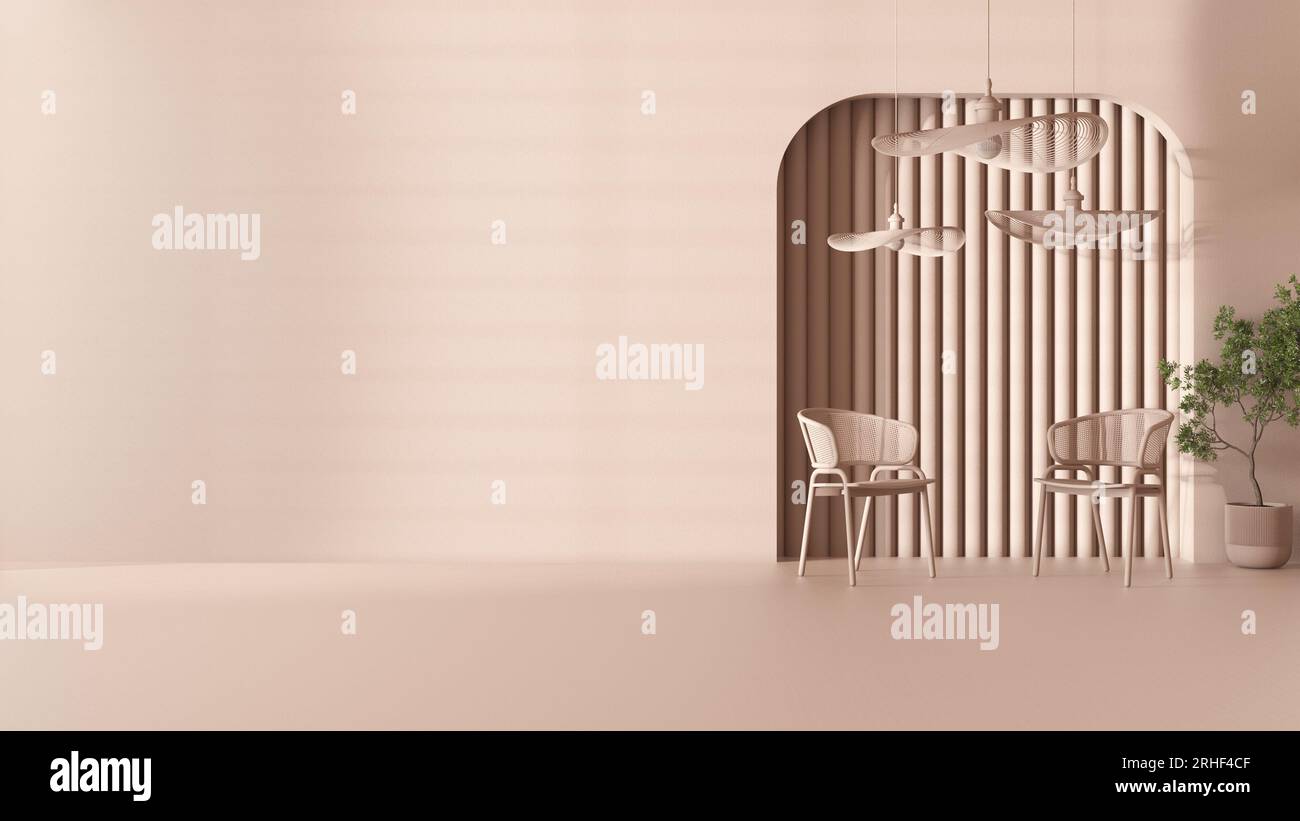 Classic metaphysics surreal interior design, living sitting room with ...