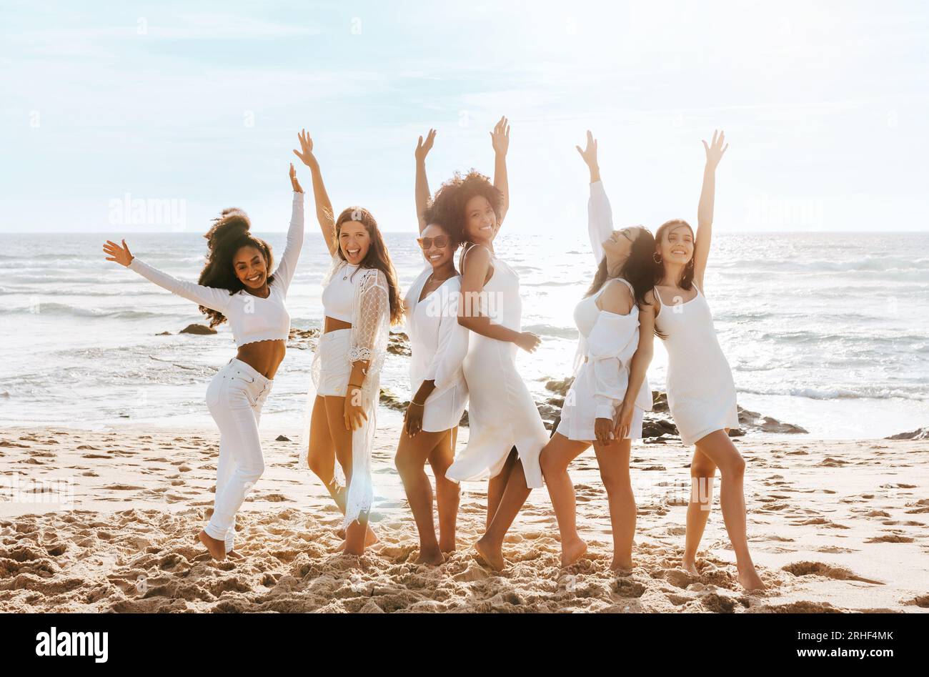 Celebrating bride diverse women hi-res stock photography and images - Alamy