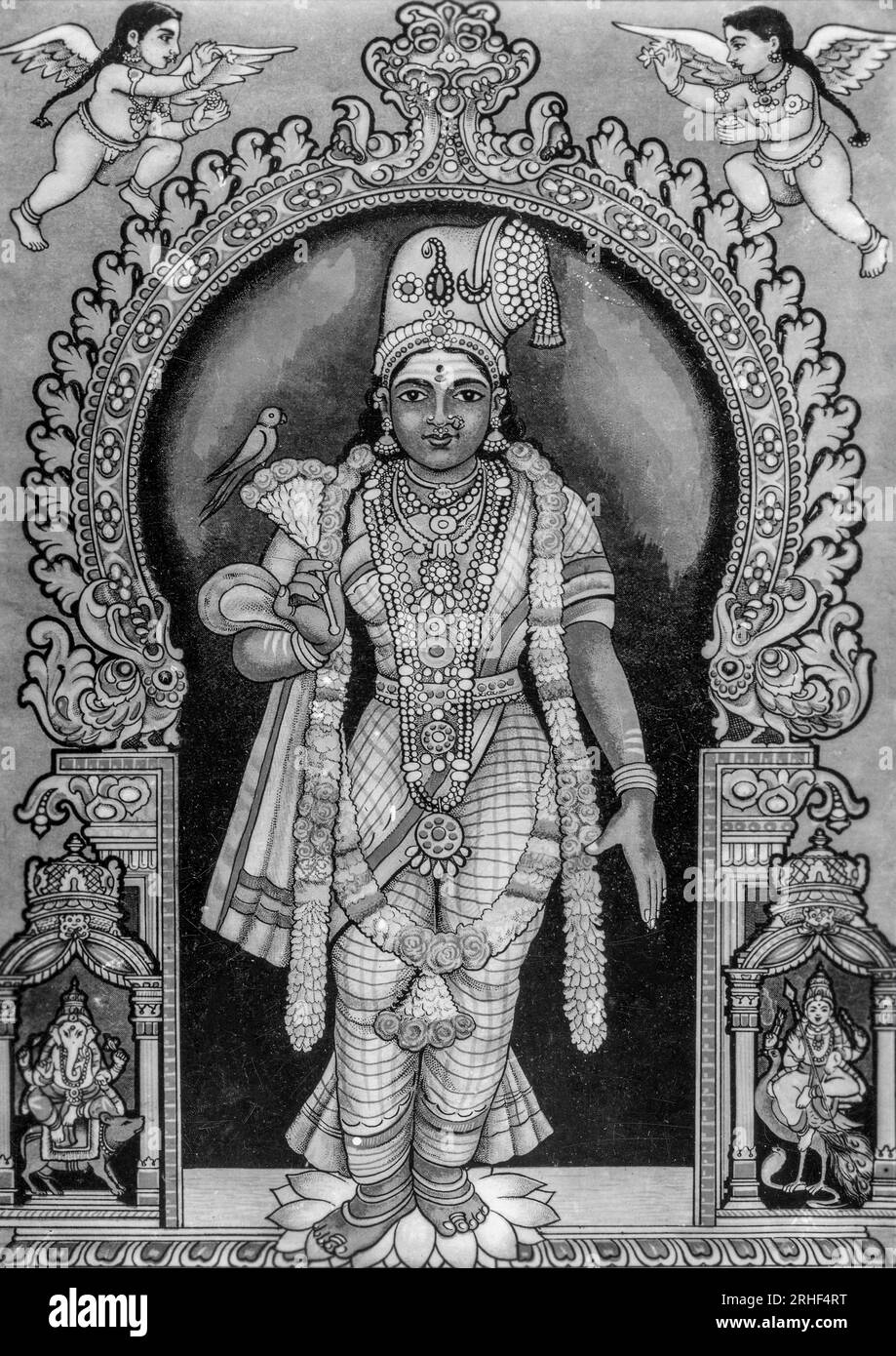 03 26 2013 Vintage Painting of old and rare painting of Madhurai ...
