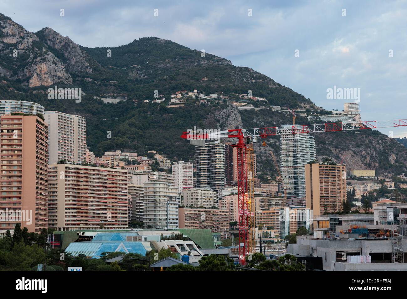 High-rise apartment blocks in Monaco Stock Photo - Alamy