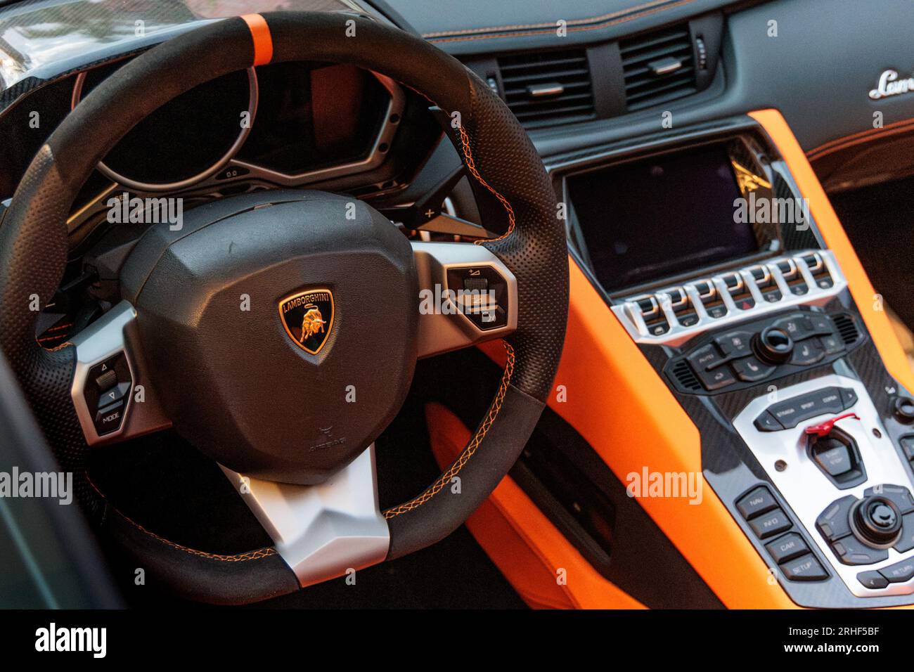Lamborghini interior hi-res stock photography and images - Alamy