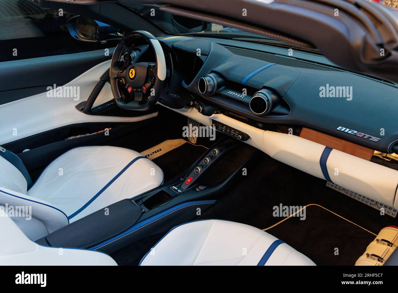 Ferrari 812 interior Stock Photo - Alamy