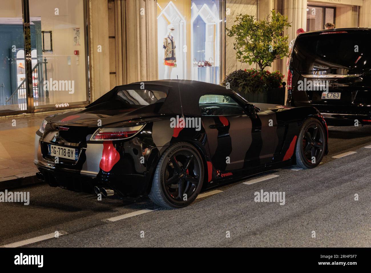 Opel Speedster GT parked in a street in Monte Carlo, Monaco Stock Photo ...