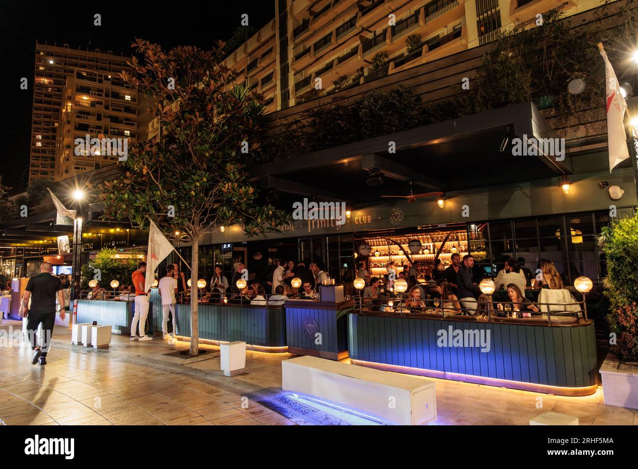 Restaurant in the centre of Monte Carlo, Monaco Stock Photo - Alamy