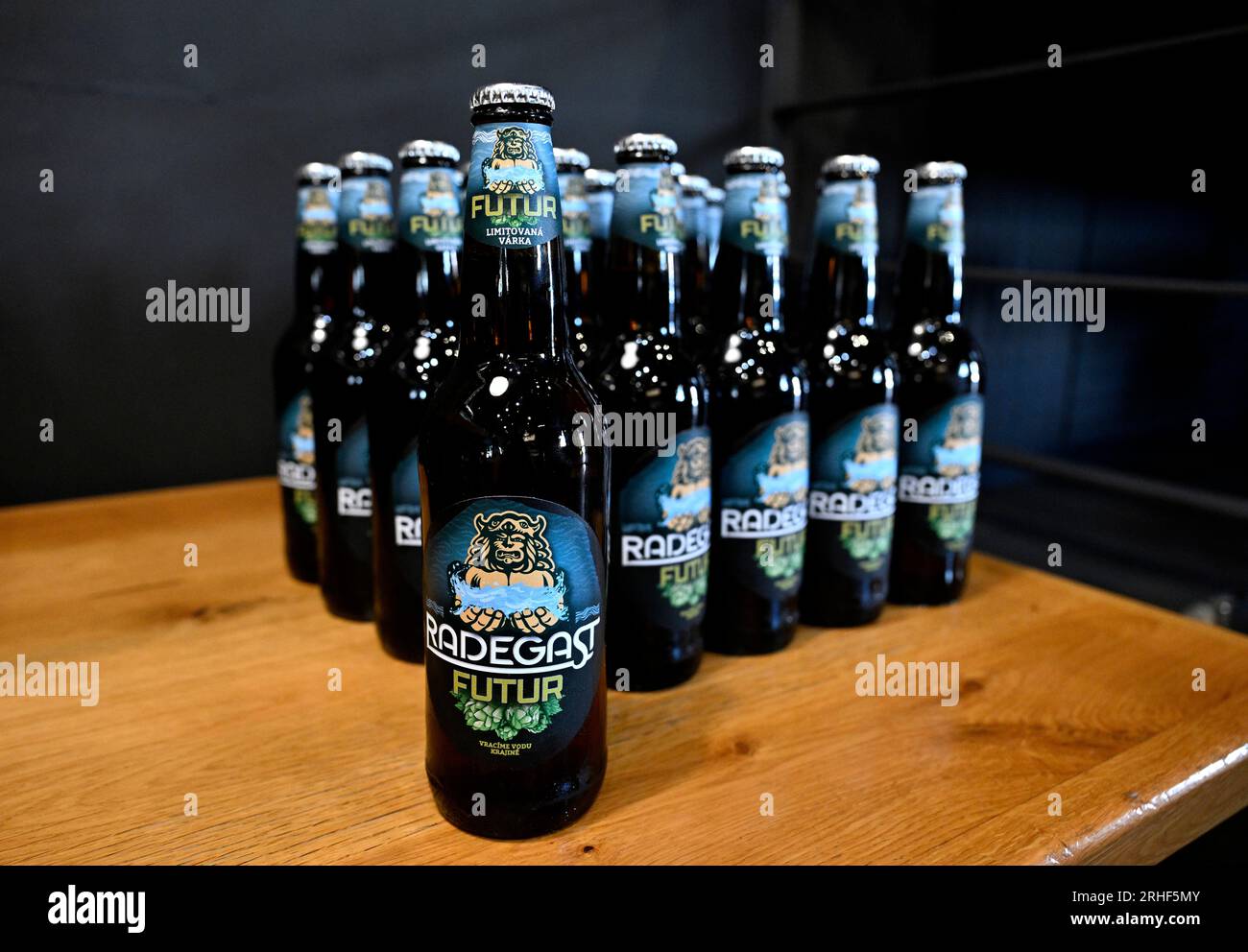 Prague, Czech Republic. 16th Aug, 2023. Radegast brewery introduced ...