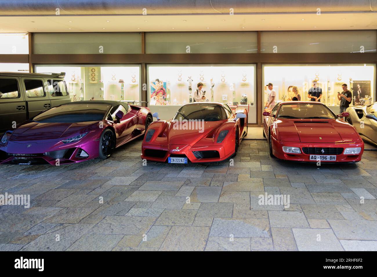 Italian cars parking lot hi-res stock photography and images - Alamy