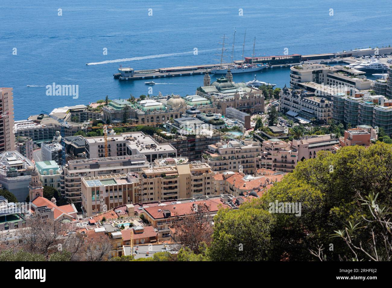 Aerial view of Monte Carlo and Casino in Monaco Stock Photo - Alamy