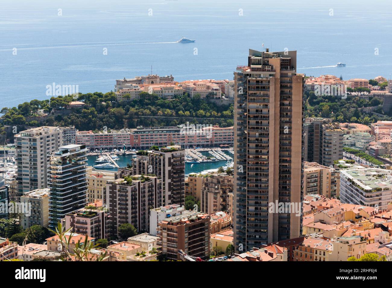 Aerial view of Monte Carlo in Monaco Stock Photo - Alamy