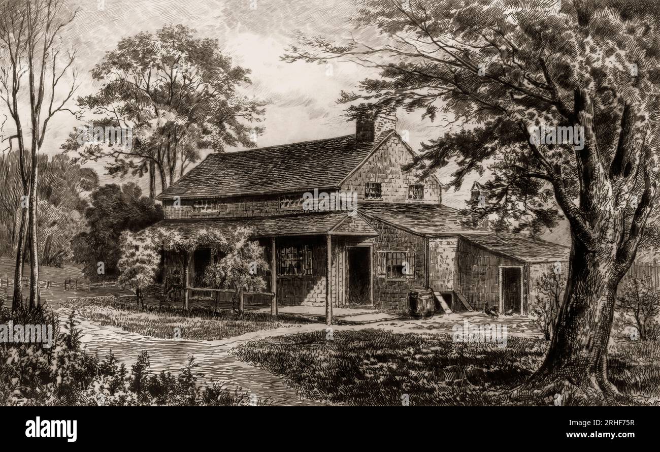 The Edgar Allan Poe Cottage, former home of American writer Edgar Allan ...