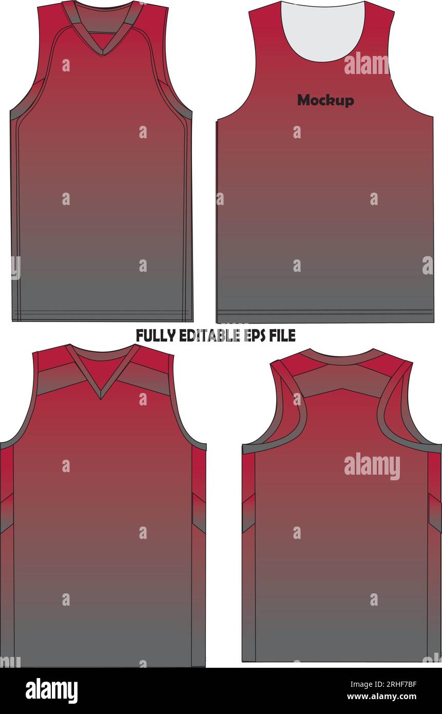 Basketball Jersey Mock up Stock Vector Image & Art - Alamy